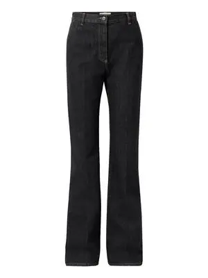 THE ROW Vita Mid-rise Straight-leg Jeans - Black