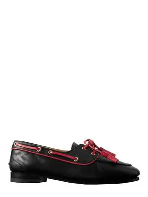 Bally Pavlin Embellished Leather Boat Shoes - Black