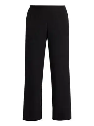 THE ROW Roger Wool-silk Twill Straight-leg Pants - Black