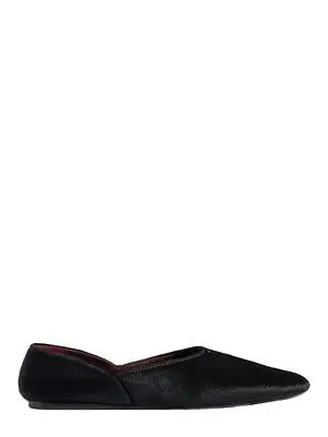 Khaite Jane Calf Hair Flats - Black