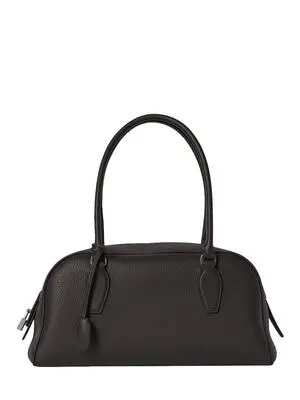 THE ROW India East-West Shoulder Bag Walnut Shadow