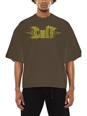 CULT OF INDIVIDUALITY Boxy Fit Logo Graphic T-shirt - Sage