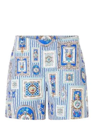 Camilla Mid-length Boardshort With Fixed Waist - Ottoman Opulence