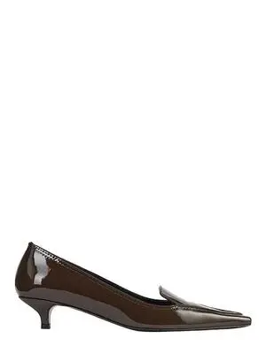 TOTEME Patent Loafer Pumps - Dark Brown