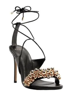 ALEXANDRE BIRMAN Gia 100 Ankle Tie Sandals - Black