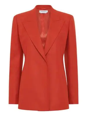 Gabriela Hearst Mairi Blazer In Wool Cashmere Flannel - Antelope Orange