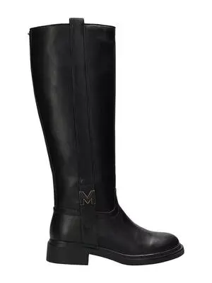 MEXX Logo Plaque Knee-high Boots - Black