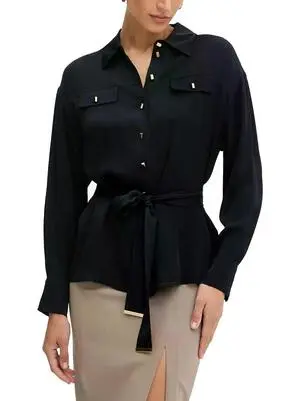 MARCIANO Belted-pocket Shirt - Black