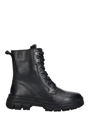 Marc O'polo 35mm Josy Lace-up Combat Boots With Lug Sole - Black