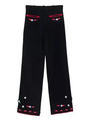 BODE Carroll Flowers Trousers - Blue