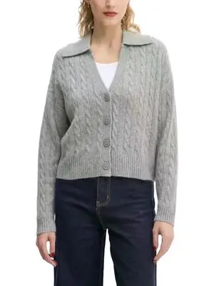 From Future Cable-knit Buttoned Cardigan - Grey