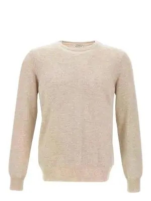 KANGRA Ribbed Crew-neck Sweater - Neutrals