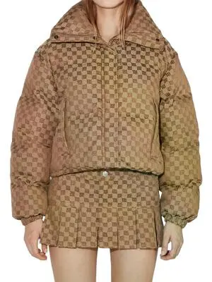 MISBHV Jacquard-monogram Jacket - Brown