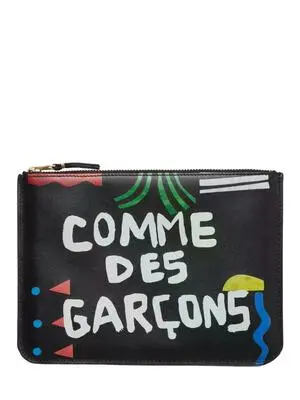 Comme Des Garçons Zip Pouch - Black