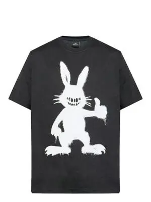 Paul Smith Rabbit-print T-shirt - Black
