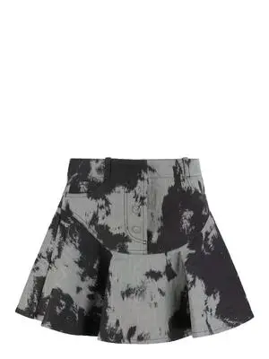 FENDI Five-Pocket Jacquard Mini Skirt