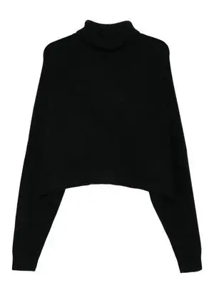 LISA YANG Cathie Roll-neck Sweater - Black