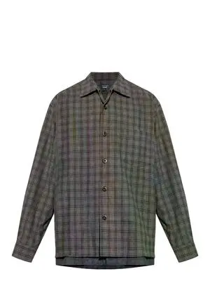 Comme Des Garçons Plaid-pattern Shirt - Grey