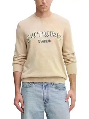 From Future Logo-graphic Sweater - Neutrals