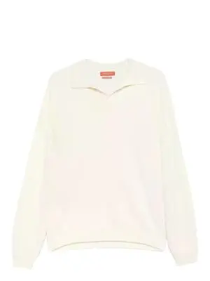 DANIELE FIESOLI Collared Long Sleeve Sweater - White