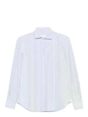 XACUS Striped-pattern Shirt - Blue