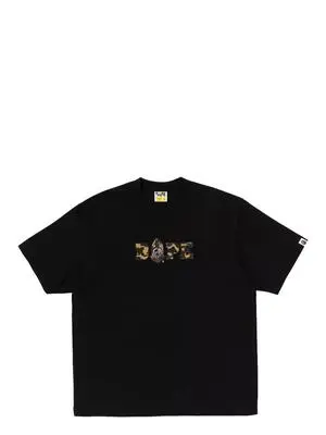A BATHING APE Camouflage-print T-shirt - Black