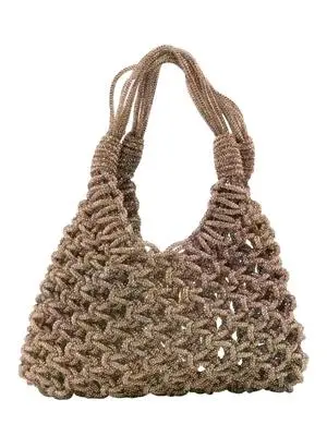HIBOURAMA Crystal-embellished Tote Bag - Brown