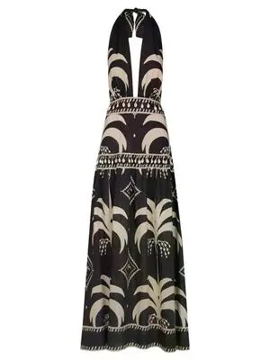 Johanna Ortiz Latin Rhythms Patterned Dress - Black