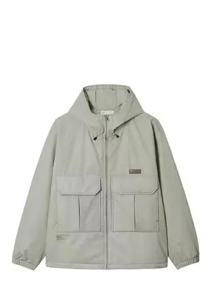 CHOCOOLATE Hooded Jacket With Front Pockets - Grey