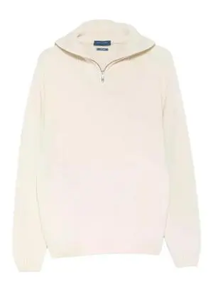 DANIELE FIESOLI Zip-collar Knitwear - Neutrals