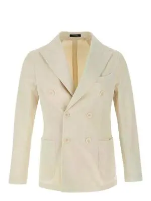 MARCHESANI Peaked-lapels Double-breasted Blazer - Neutrals