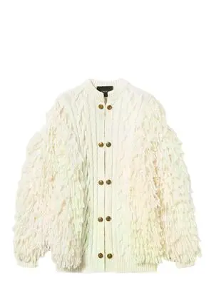 TWINSET Cable-knit Fringed Cardigan - Neutrals