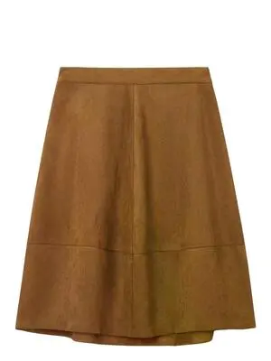 B+AB Panelled Midi Skirt - Brown
