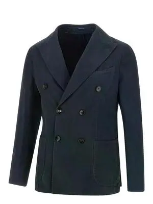 MARCHESANI Vanvitelli Peaked Lapels Double-breasted Jacket - Blue