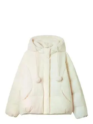 B+AB Faux Fur-hooded Jacket - Neutrals