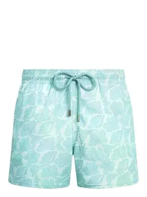 Vilebrequin Seashells-pattern Swim Shorts - Blue