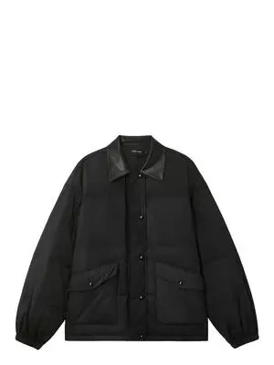 TOUT A COUP Padded Collar Jacket - Black