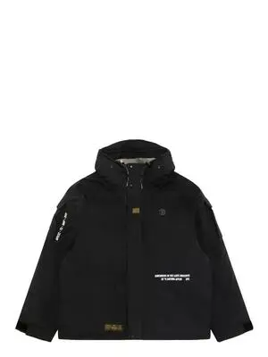 AAPE BY *A BATHING APE® Hooded Patch-detail Jacket - Black