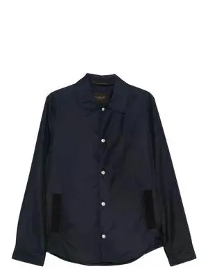 SLOWEAR Button-fastening Overshirt - Blue