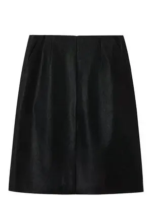 B+AB Side-pockets Midi Skirt - Black