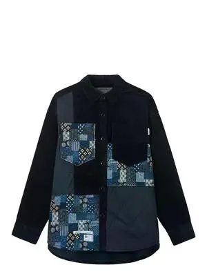 MUSIUM DIV. Patchwork Shirt - Blue
