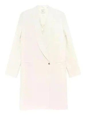 Calvin Klein Evelyn Shawl Collar Coat - Neutrals