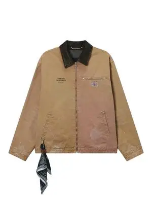 MUSIUM DIV. Scarf-charm Work Jacket - Neutrals