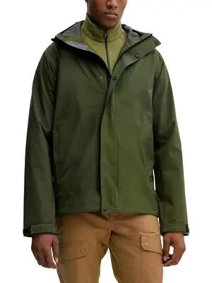 HAGLOFS Hooded Jacket With Logo Embroidery - Green