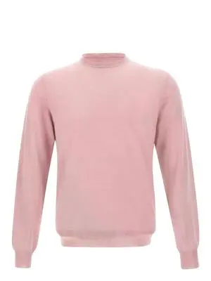 FILIPPO DE LAURENTIIS Crew-neck Ribbed Jumper - Pink