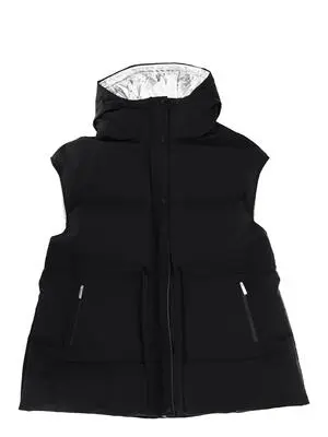 Herno Crinkle Metallic Vest - Black