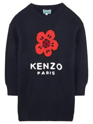 Kenzo Dress With Logo - Blue