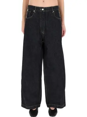 Studio Nicholson Neive Wide Leg Pants - Black