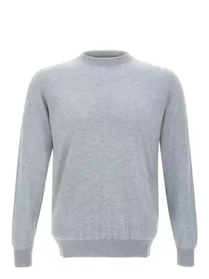 FILIPPO DE LAURENTIIS Long-sleeved Ribbed Sweater - Grey