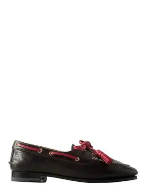 Bally Tasseled Leather Loafers - Brown